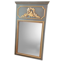 Orpheus Mirror Antiqued Grey | French Trumeau Mirror
