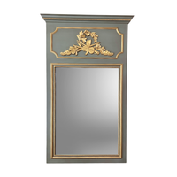 Orpheus Mirror Antiqued Grey | French Trumeau Mirror