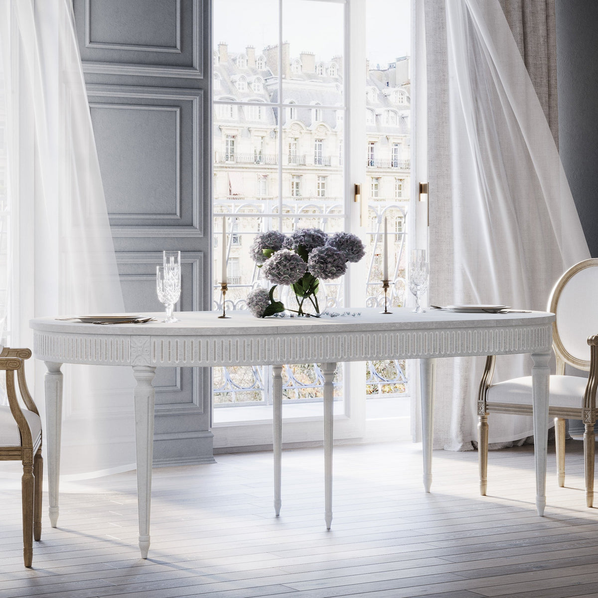Buy Extendable Gustavian Dining Table | Elegant French Furniture ...