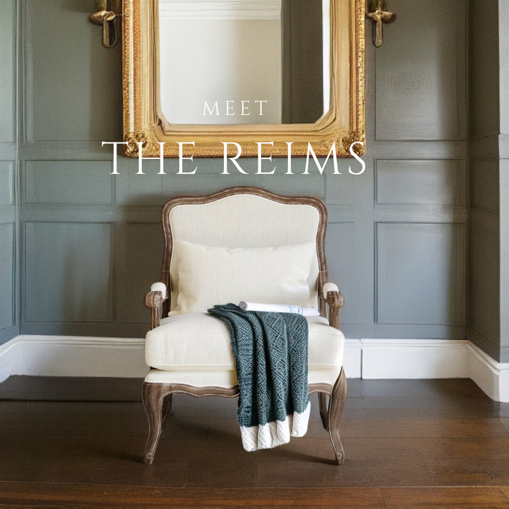 Reims Armchair White Linen | Classic French Vintage Seating | Louis XVI ...